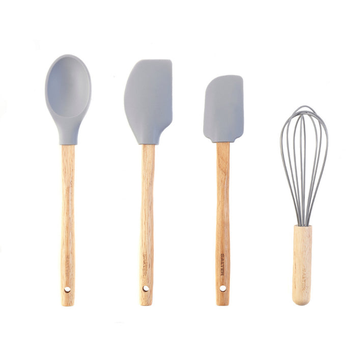 Salter 4 Pc Silicone Tool Set - Grey – salterhome.com.au